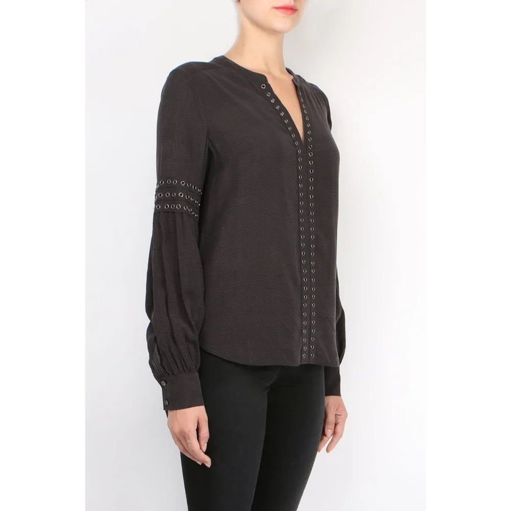 Veronica Beard | Tops | Veronica Beard Willa Eyelet Hardware Trim ...